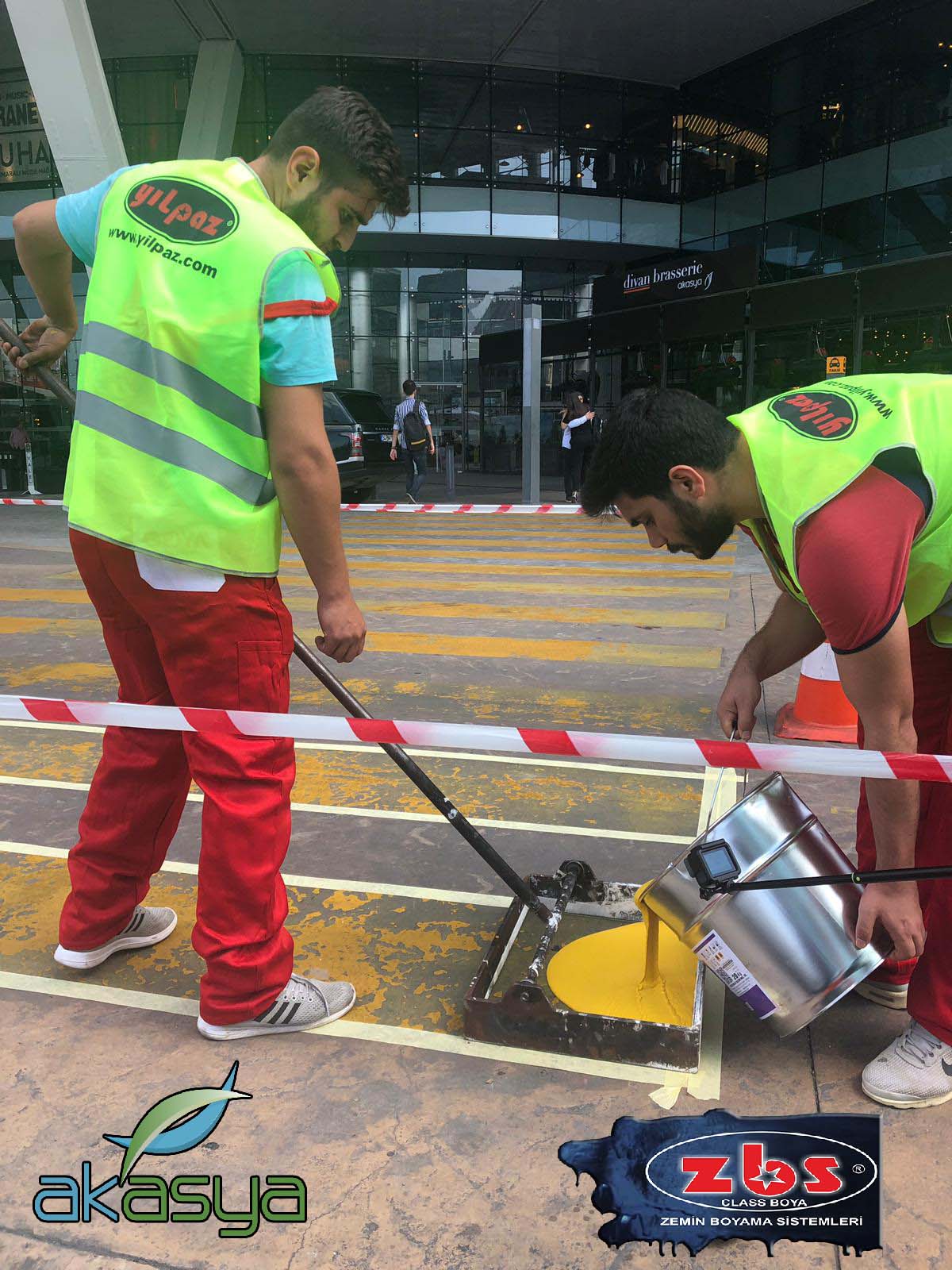 ZBS ÇİFT KOMPENANTLI YOL VE ZEMİN BOYASI - ZBS Zemin Boyama Sistemleri